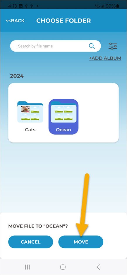 Adding Files to Albums - ThePhotoStick® Omni - Official User Guide - 4