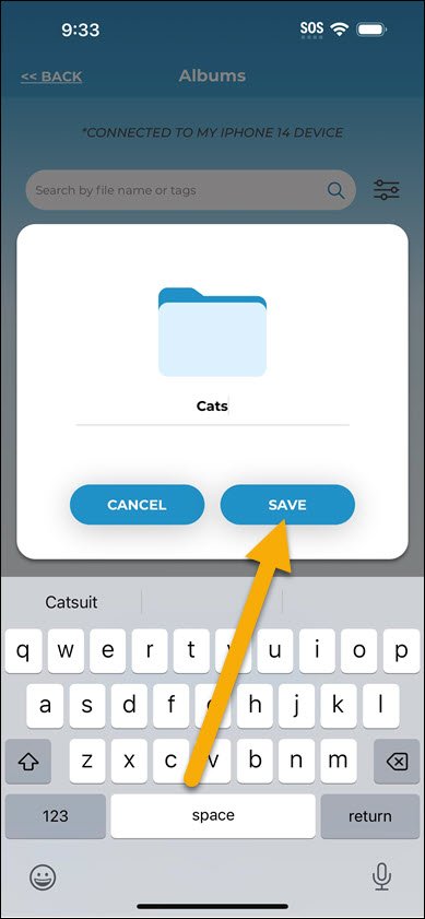 Creating Albums and Adding Files to Albums iPhone/iPad - ThePhotoStick ...