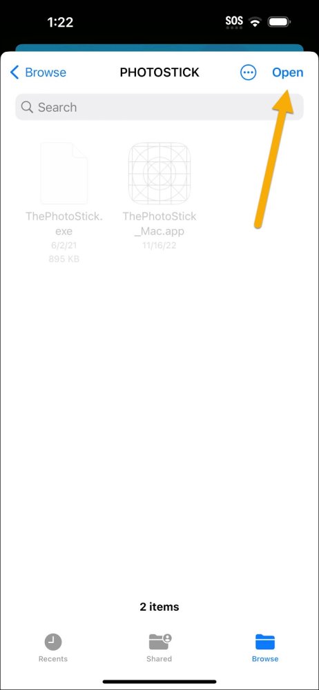 Starting ThePhotoStick® Omni on iPhone or iPad - ThePhotoStick® Omni ...
