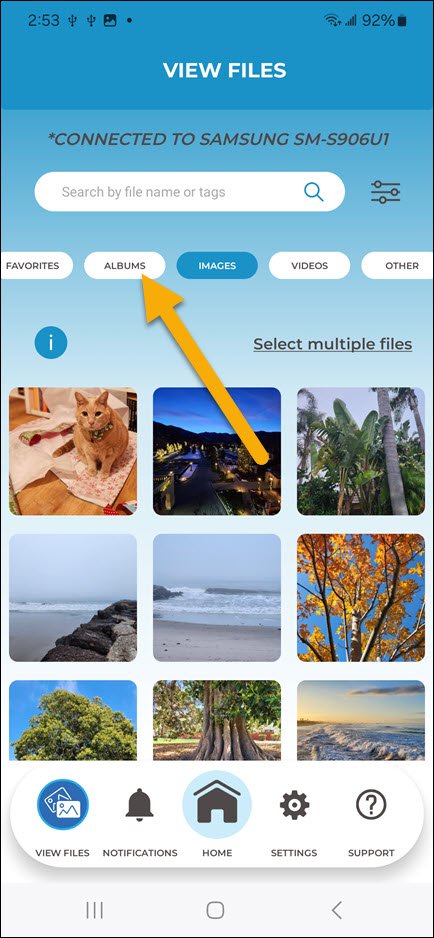 Creating Albums and Adding Files to Albums - ThePhotoStick® Omni - Official User Guide - 4