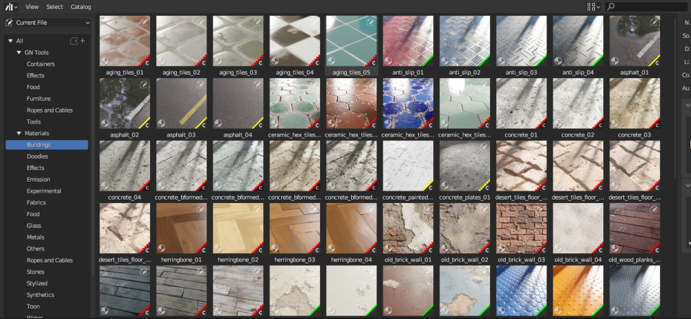 Asset Browser (Blender v4.0+) - Sanctus-Library - main