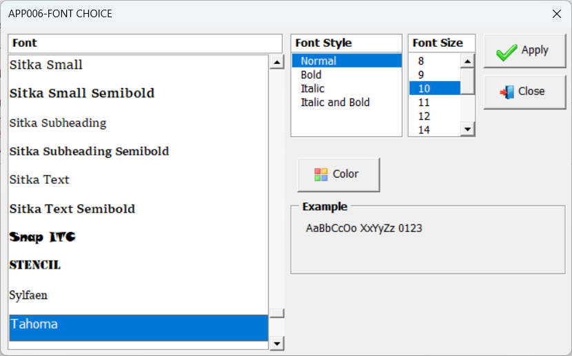 Visual Settings (Smart UI 1.0.4+) - Worksheet and Add-in Manuals - 1