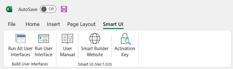 Smart UI (Add-in) - Worksheet and Add-in Manuals - 1