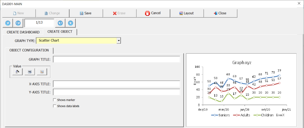 Scatter Chart - Worksheet and Add-in Manuals - 1