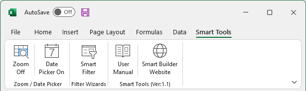 Smart Tools (Add-in) - Worksheet and Add-in Manuals - 1