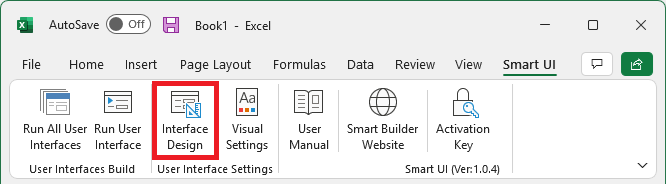 Interface Design (Smart UI 1.0.4+) - Worksheet and Add-in Manuals - 1