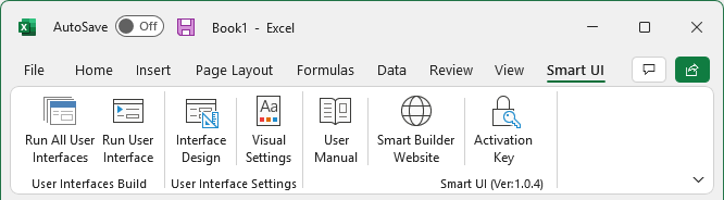 Smart UI (Add-in) - Worksheet and Add-in Manuals - 1