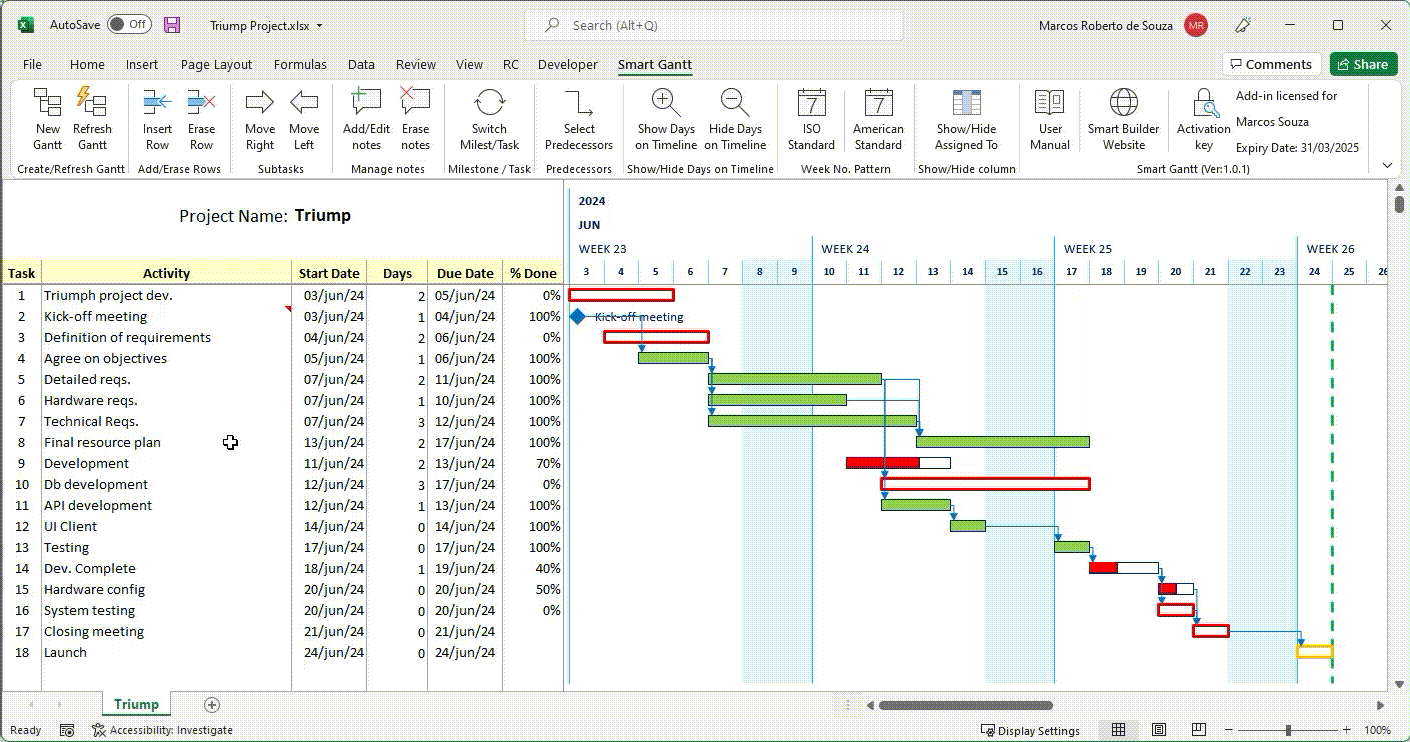 Subtasks - Worksheet and Add-in Manuals - 1