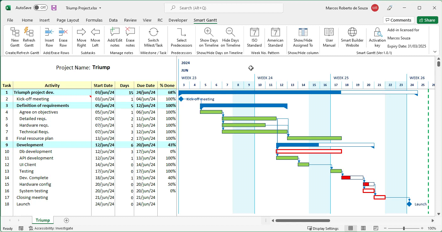 Week Numbering Options - Worksheet and Add-in Manuals - 1