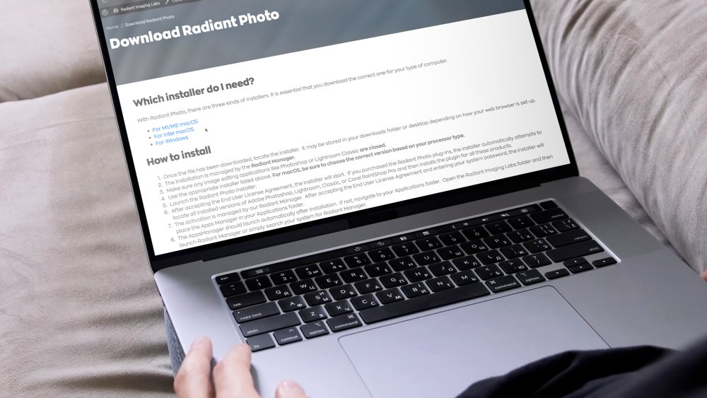 Downloading and installing Radiant Photo - Radiant Photo - 1