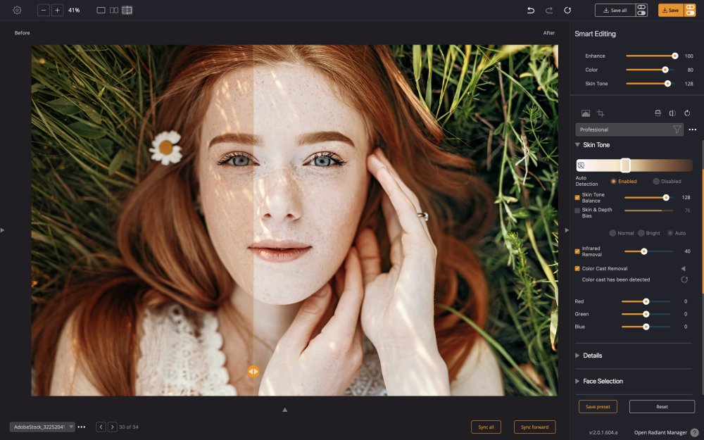 Skin Tone Auto Detection - Radiant Photo 2 - 1