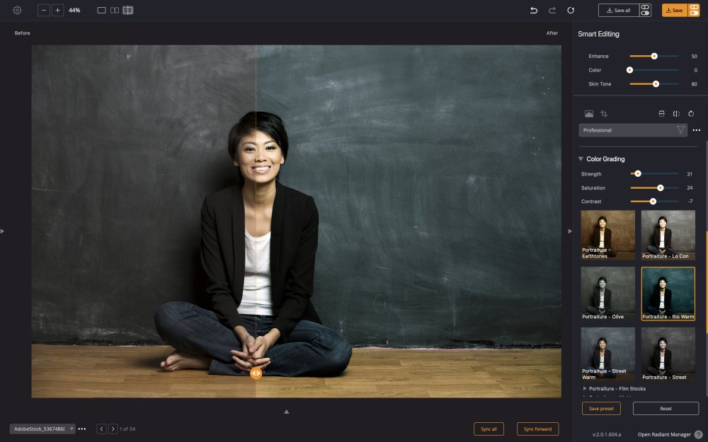 Color Grading - Radiant Photo 2 - 1