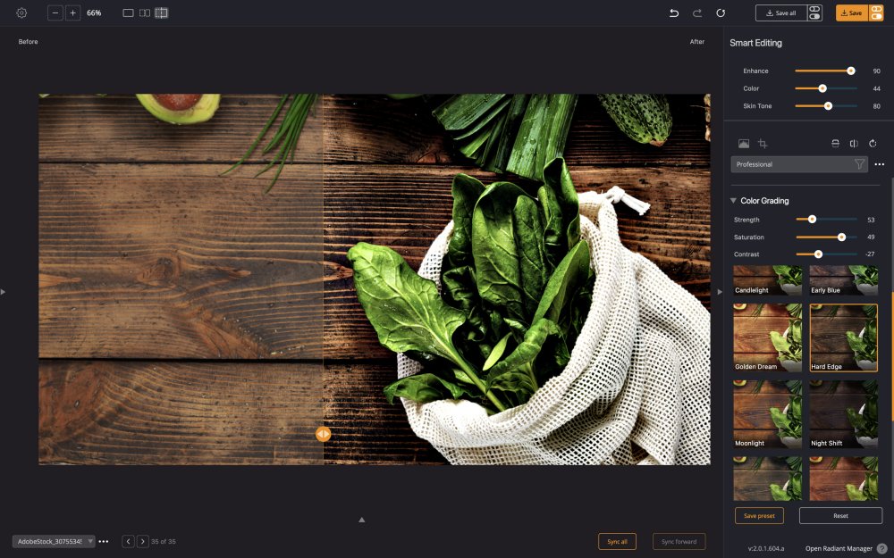 Color Grading - Radiant Photo 2 - 1