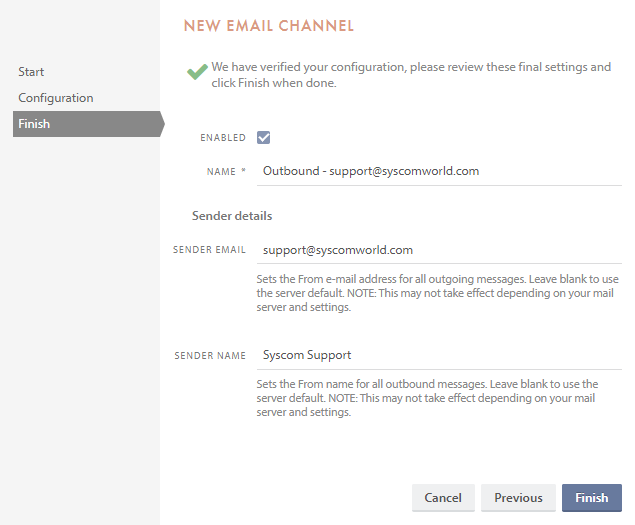 Add a new email channel - Pureservice - User Manual (with Administrator ...