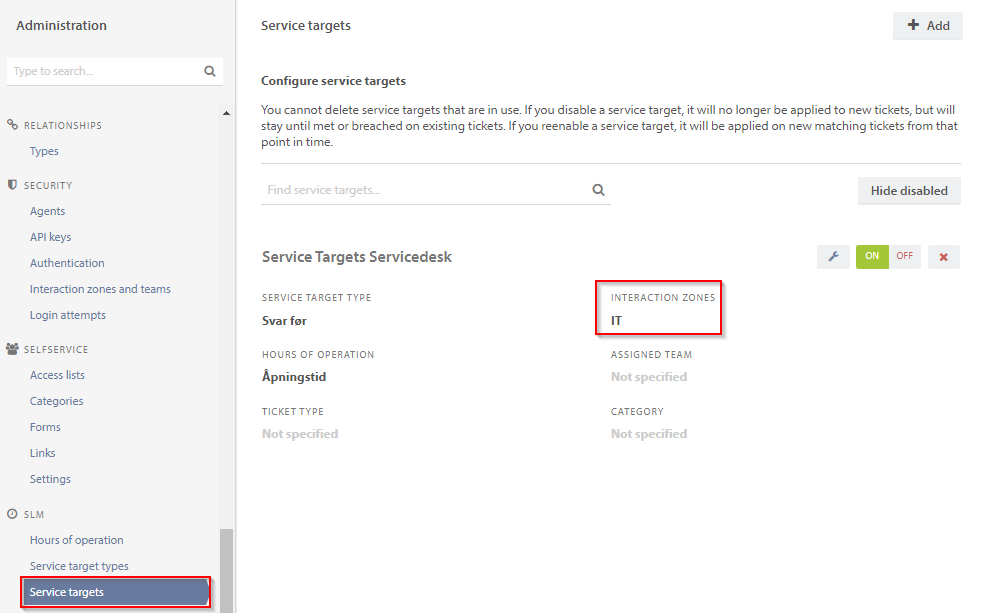 Remove unused Interaction zones - Pureservice - User Manual (with ...