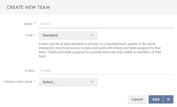 Create a new team - Pureservice - User Manual (with Administrator ...
