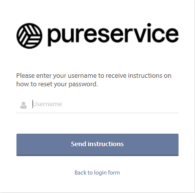 Login - Pureservice - User Manual - Zone - 1