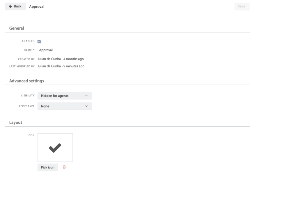 Communication types - Pureservice - User Manual (with Administrator) - Zone - 1