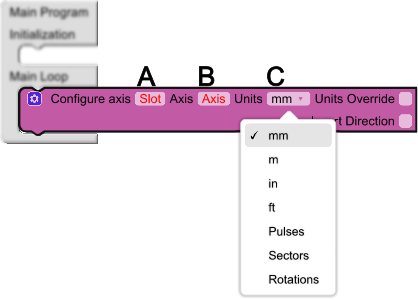 Configure Axis - InoDrive Manual - 2