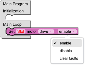 Set Motor Operation - InoDrive Manual - 2