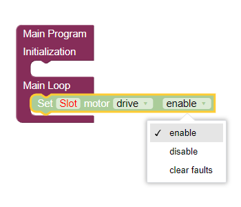 Set Motor Operation - InoDrive Manual - 1