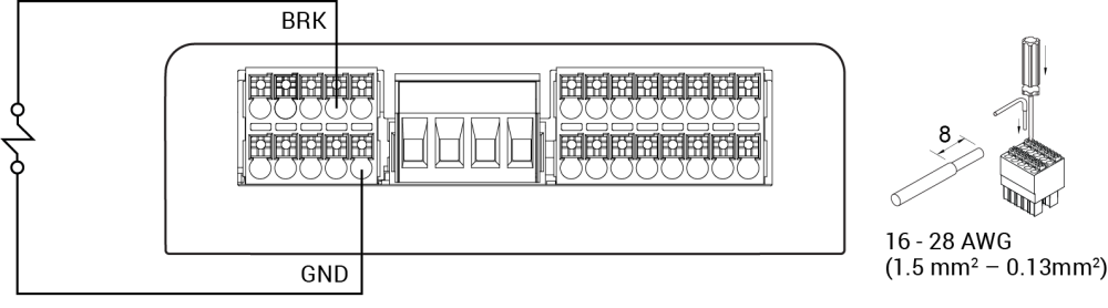 Connecting Motor Brake - InoDrive Manual - 1