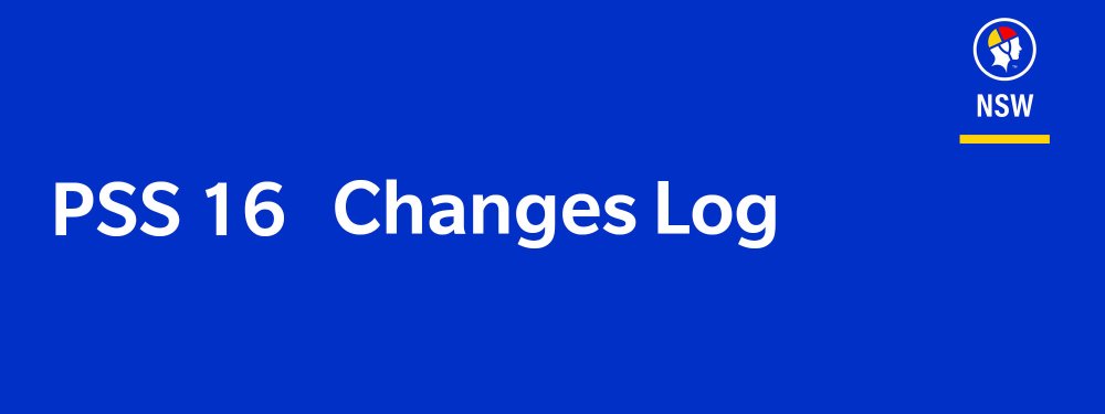 PSS 16 Changes Log - Public Safety Standard Operating Procedures - July ...