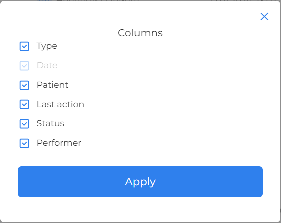 Настроить отображение столбцов - User Manual - 1