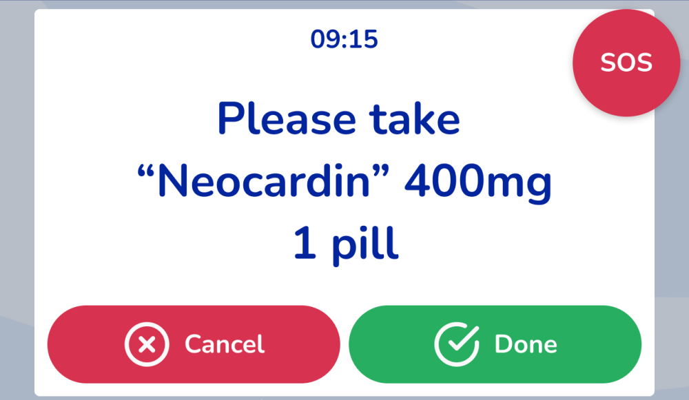 Take medication notification - User Manual - 1