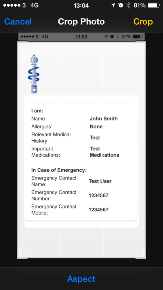 How to create an emergency lock screen - Grafton Medical History - 1