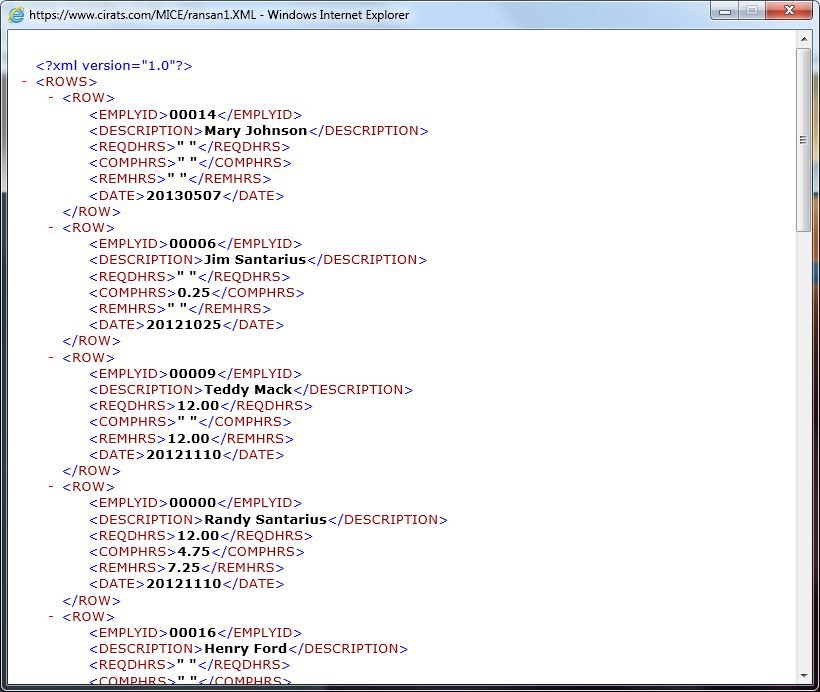Standard Reports and Functions - CIRATS - 13.10.297