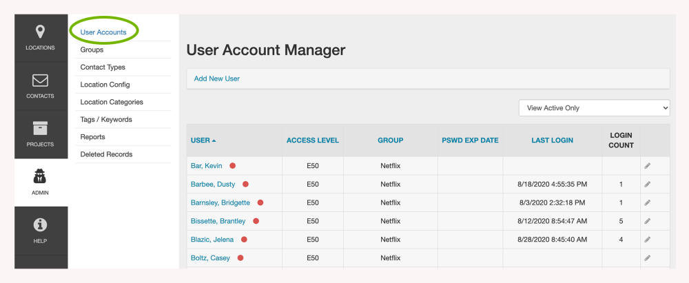 User Account Manager - - RS Studio