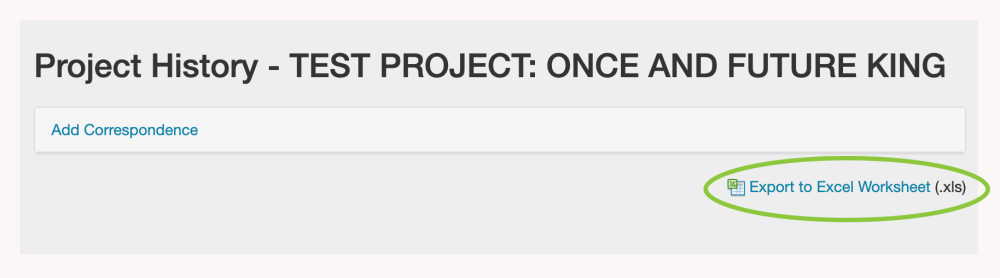 Exporting Project Correspondences - - RS Studio