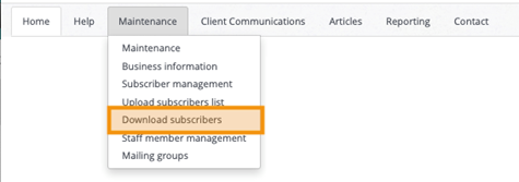 Exporting subscribers from Commcontrol - - 1