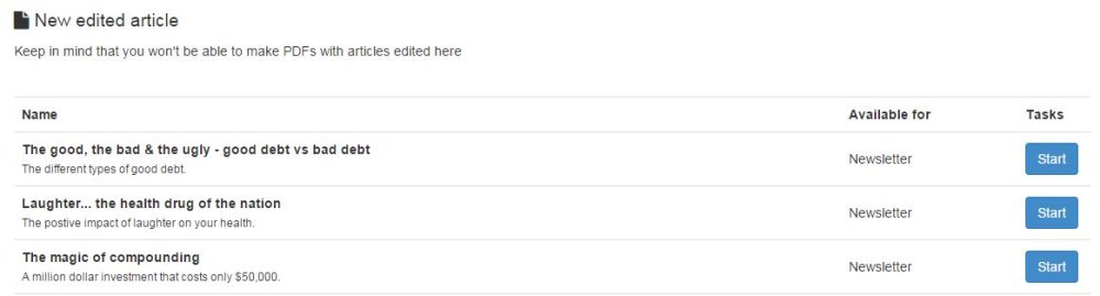 Editing articles - - 1