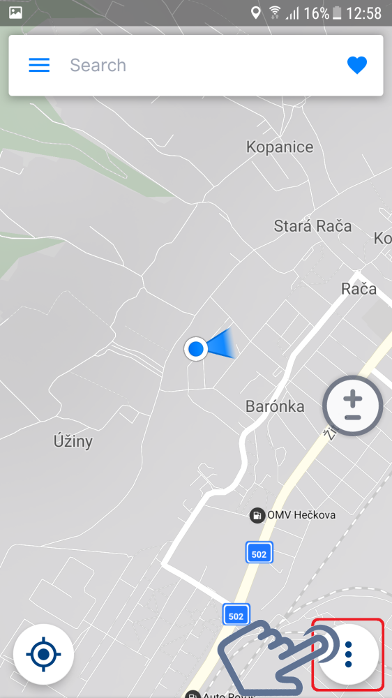 Quick Menu - New Sygic GPS Navigation for Android - 20.x