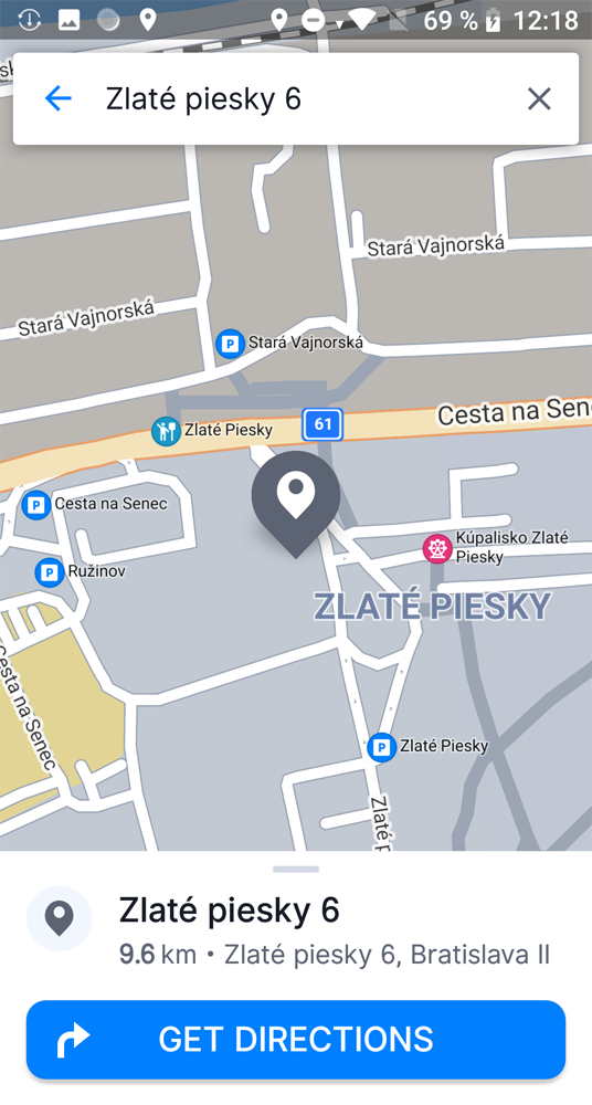 Choosing the starting point - New Sygic GPS Navigation for Android - 22.x