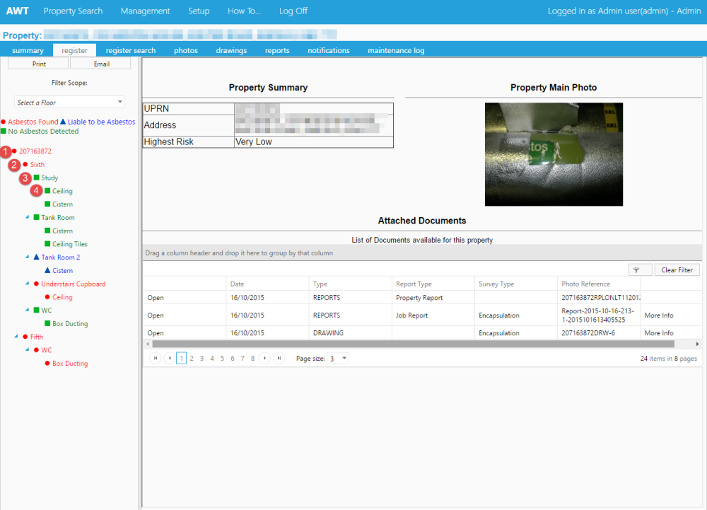 REGISTER - Asbestos Web Tracker - 1
