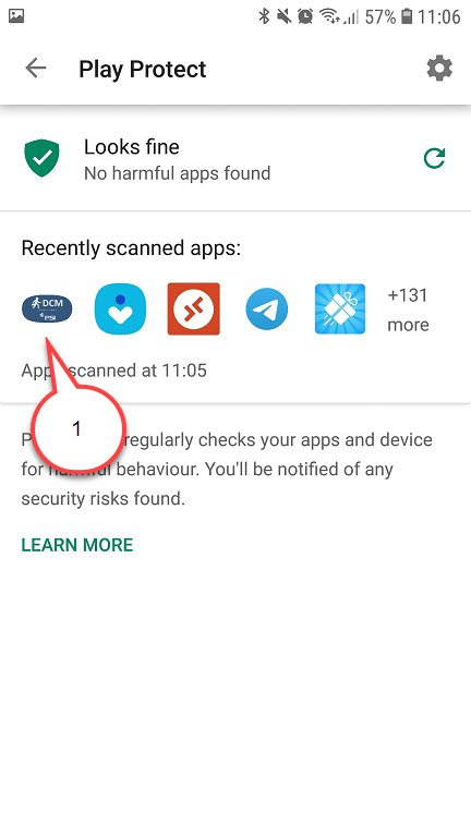 How to disable Google Protect - DCR/DCM - 1