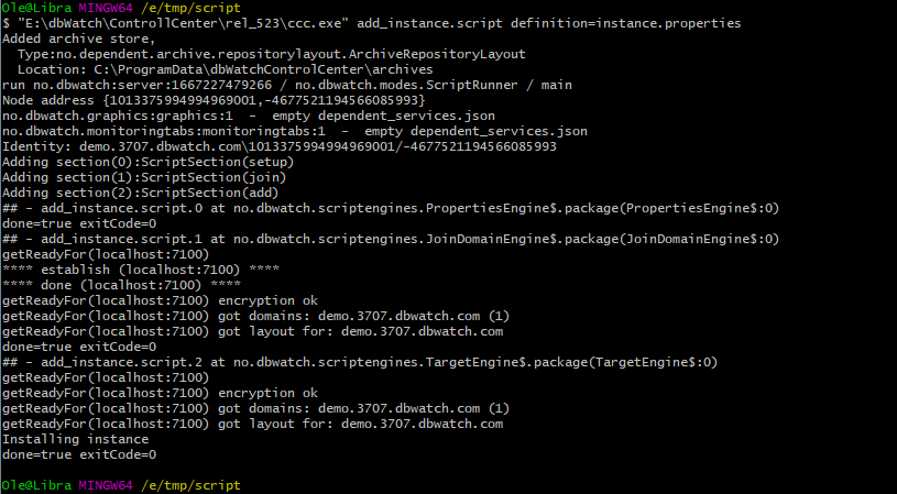 Add instance with CCC - Control Center - 1.0