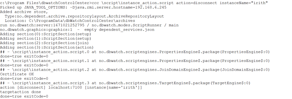 Instance Action Script With Ccc Control Center 10 8981