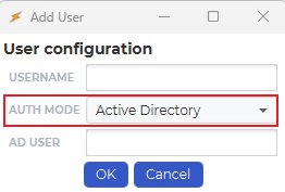 User integration with Active Directory - Control Center - 1.0