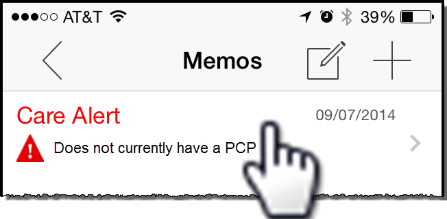 c: Editing memos - CH Mobile User Guide - 2
