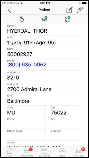 Dial Patient Number - CH Mobile User Guide - 2