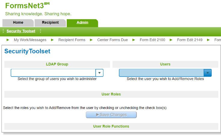 Admin Tab - FormsNet3 Training Guide - 1