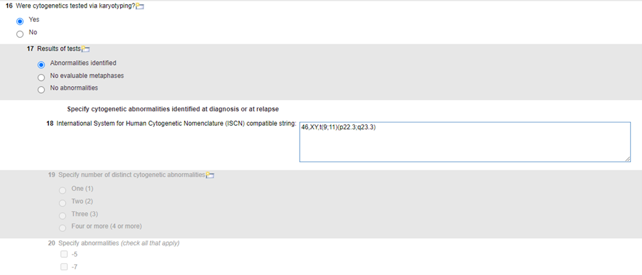 Entering ISCN Compatible String - Forms Instruction Manual - 1