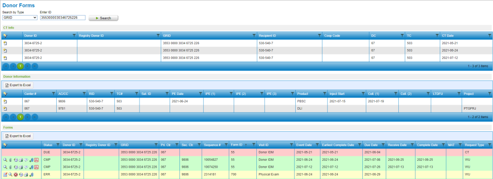 Search for a GRID - FormsNet3 Training Guide - 1