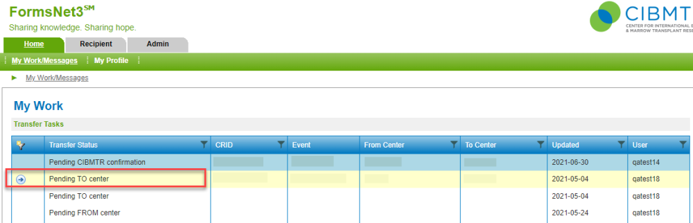 Completing the Transfer - FormsNet3 Training Guide - 1