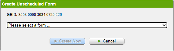 Create an Unscheduled Form - FormsNet3 Training Guide - 1