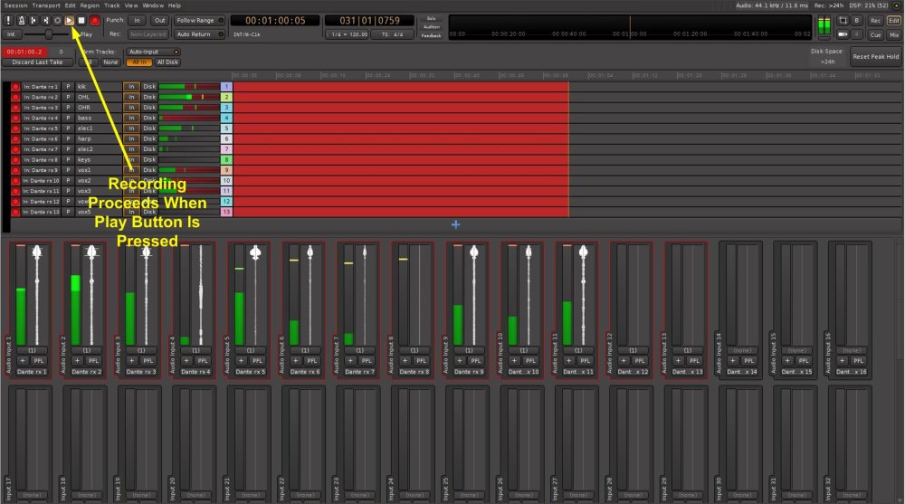 Record Window - Mixbus - 10
